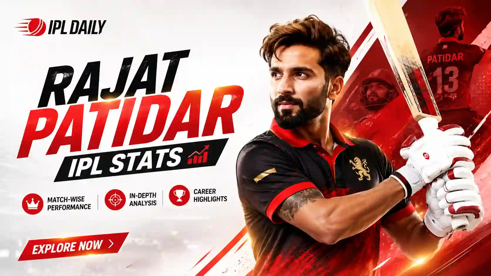 Rajat Patidar IPL Stats 2026, Records & RCB Career